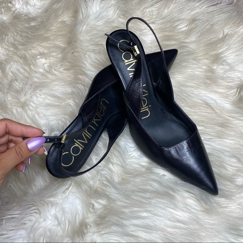 Calvin Klein Rielle Slingback Heels - Gem
